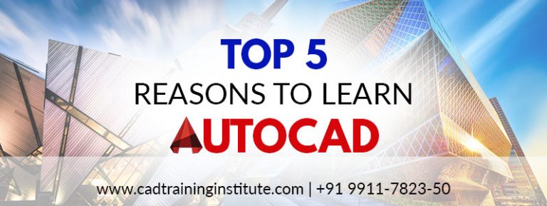 Top 5 Reasons to Learn AutoCAD Training Courses from an Institute